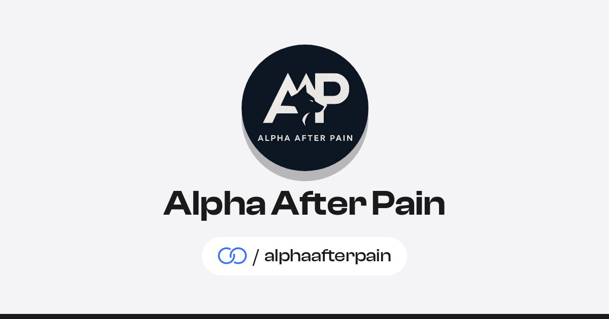 Alpha After Pain (/alphaafterpain) · solo.to