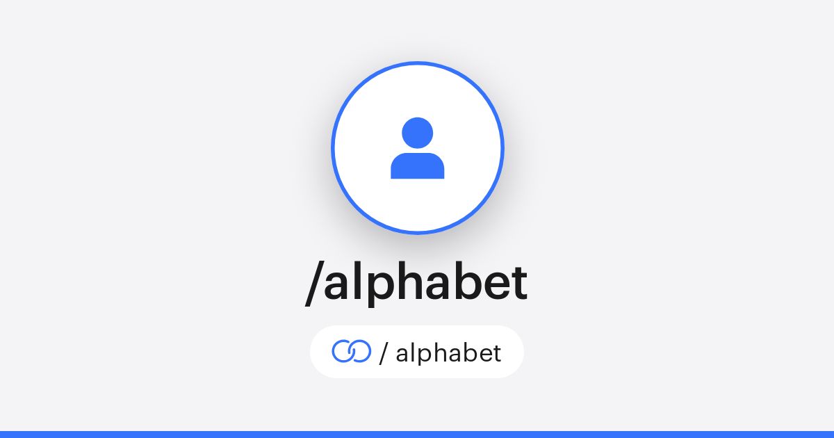 /alphabet · solo.to