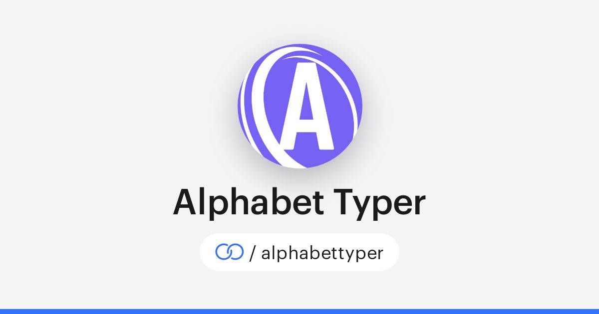Alphabet Typer (/alphabettyper) · solo.to