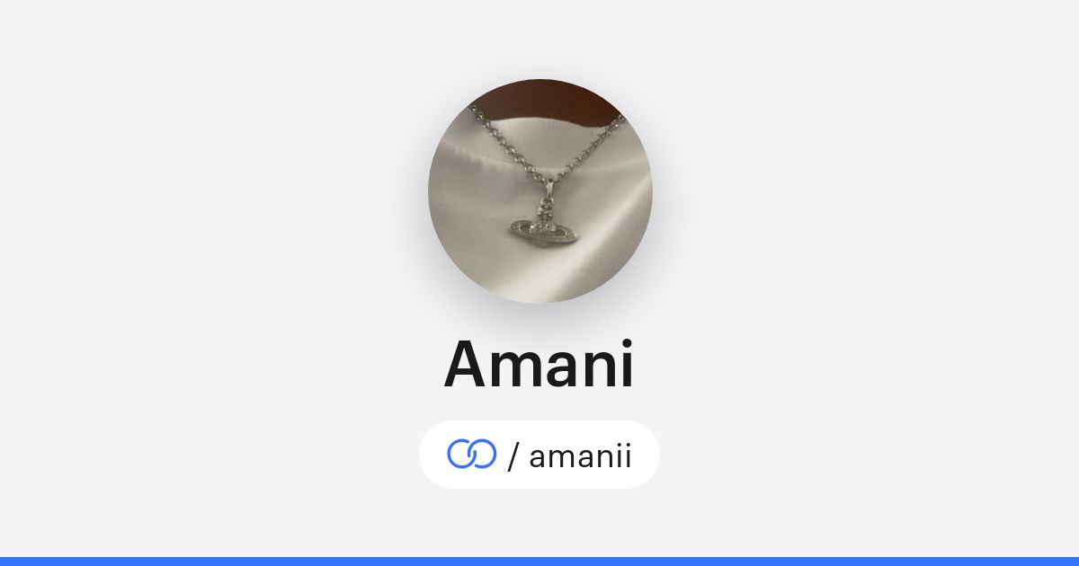 Amani (/amanii) · solo.to