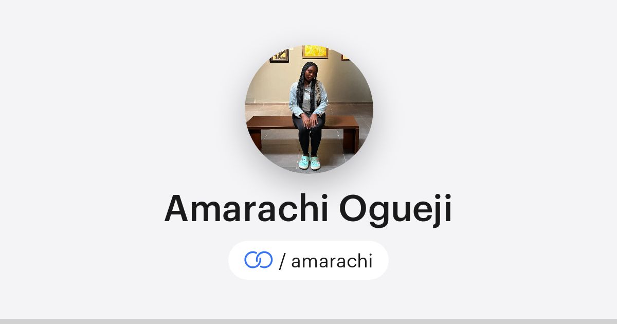 Amarachi Ogueji (/amarachi) · solo.to