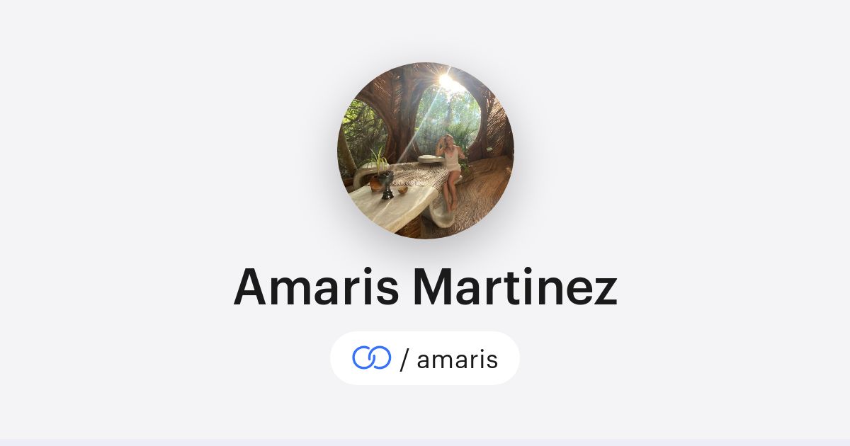 Amaris Martinez (/amaris) · solo.to