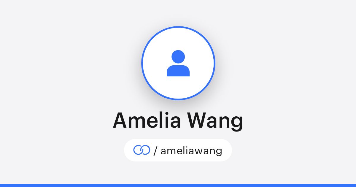 Amelia Wang (/ameliawang) · solo.to