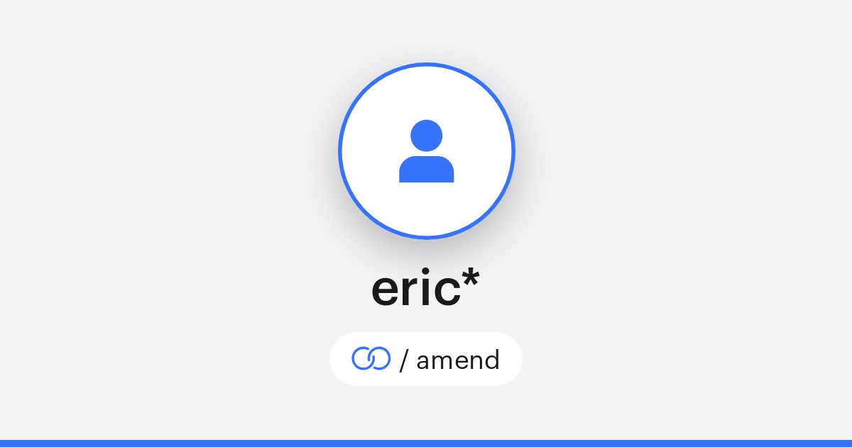 eric* (/amend) · solo.to