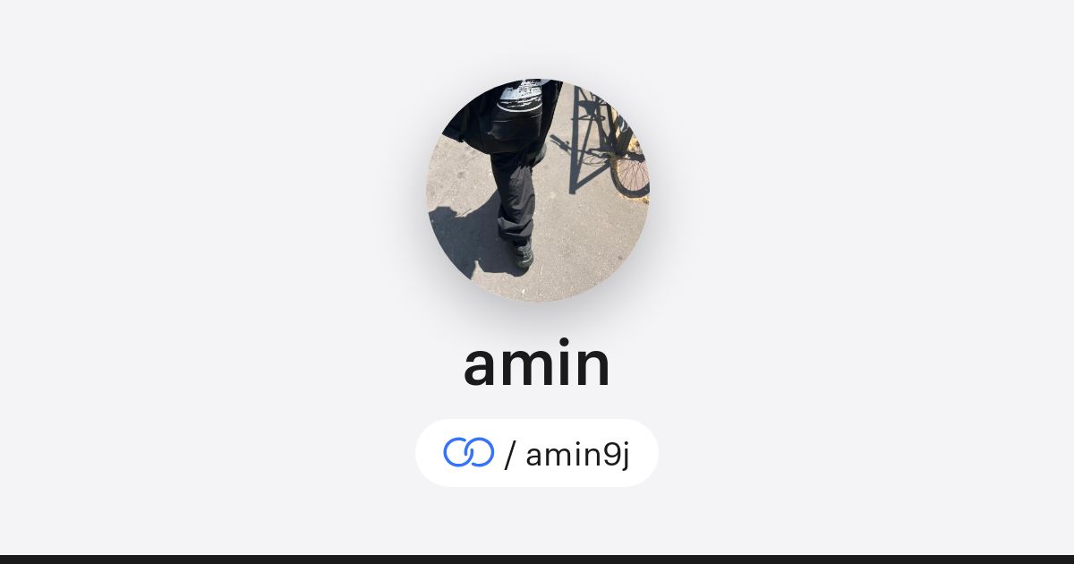 amin (/amin9j) · solo.to