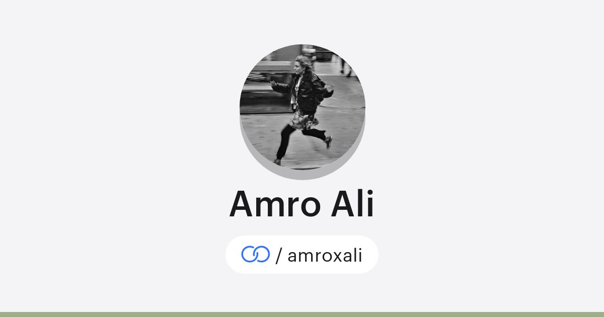 Amro Ali (/amroxali) · solo.to