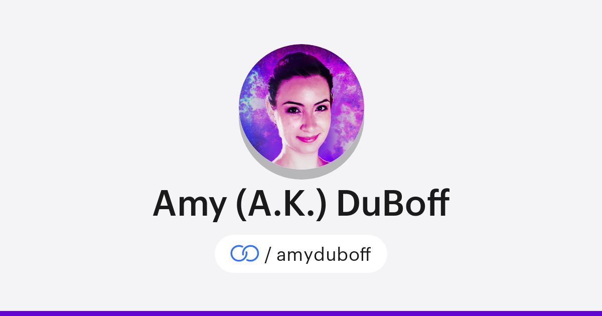 Amy (A.K.) DuBoff (/amyduboff) · solo.to