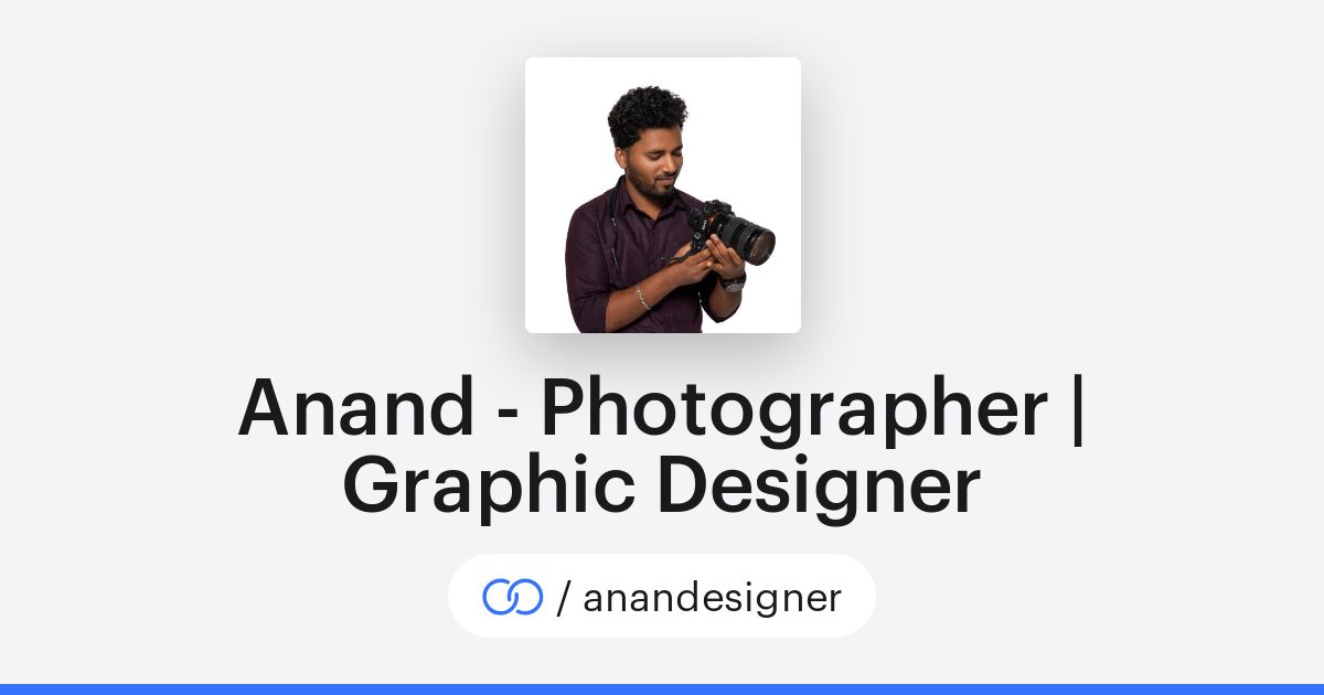 Anand - Photographer | Graphic Designer (/anandesigner) · solo.to