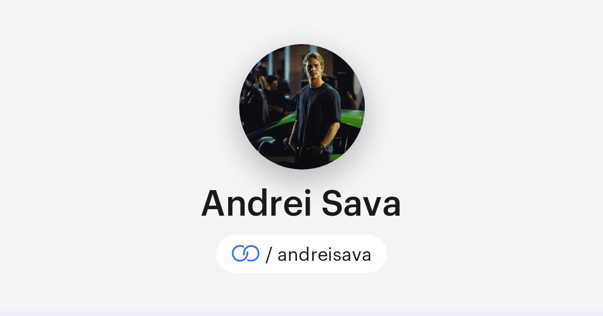 Andrei Sava (/andreisava) · solo.to