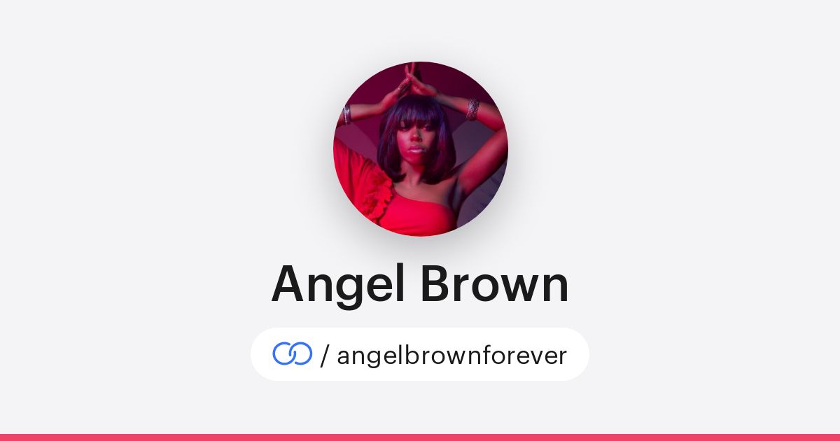 Angel Brown (/angelbrownforever) · solo.to