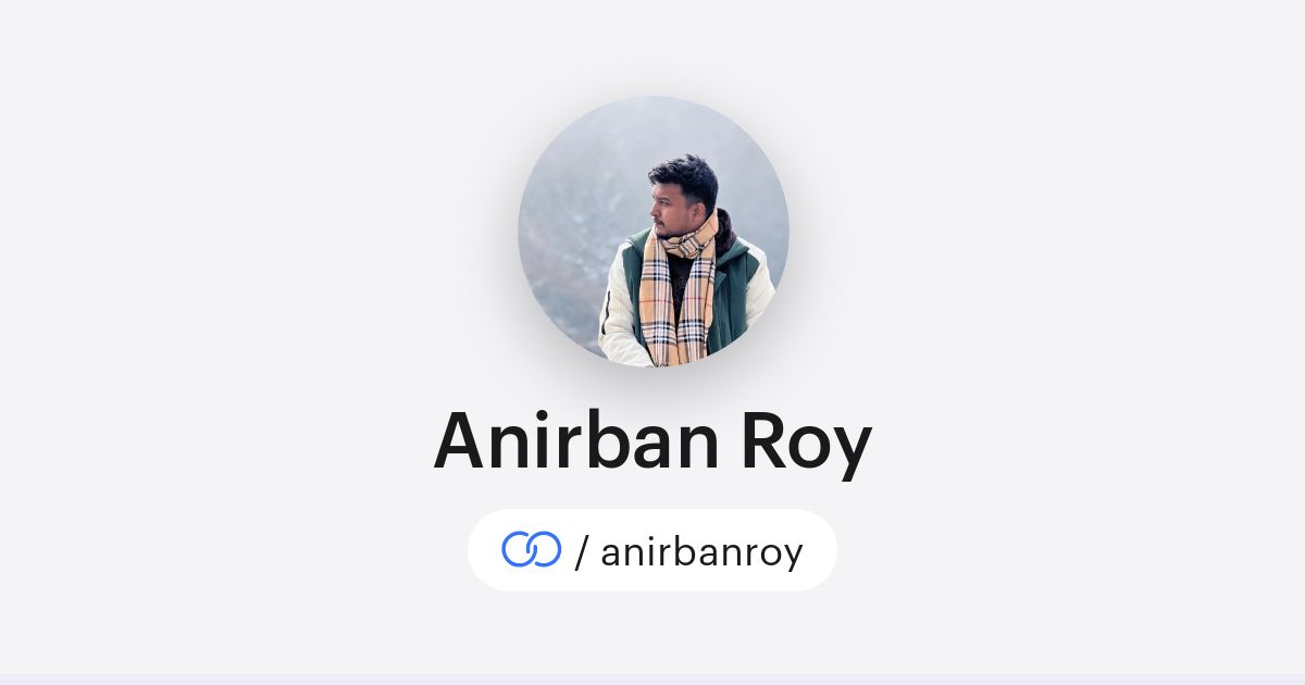 Anirban Roy (/anirbanroy) · solo.to