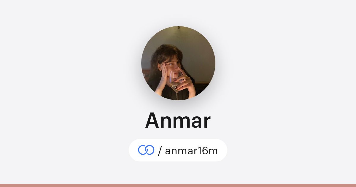 Anmar (/anmar16m) · solo.to