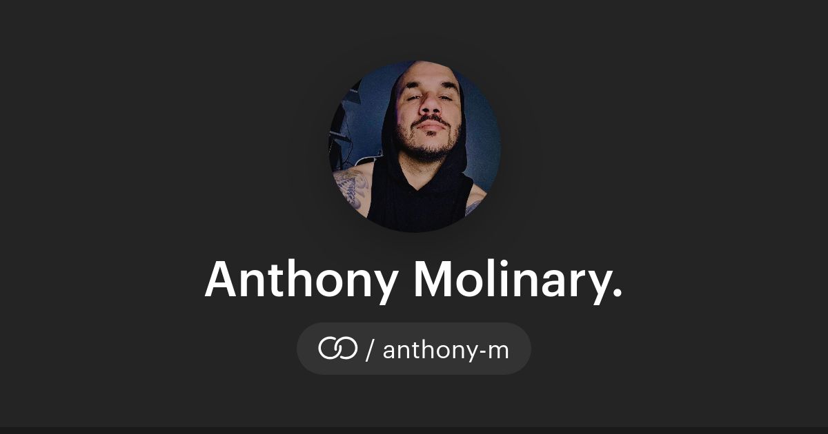 Anthony Molinary. (/anthony-m) · solo.to