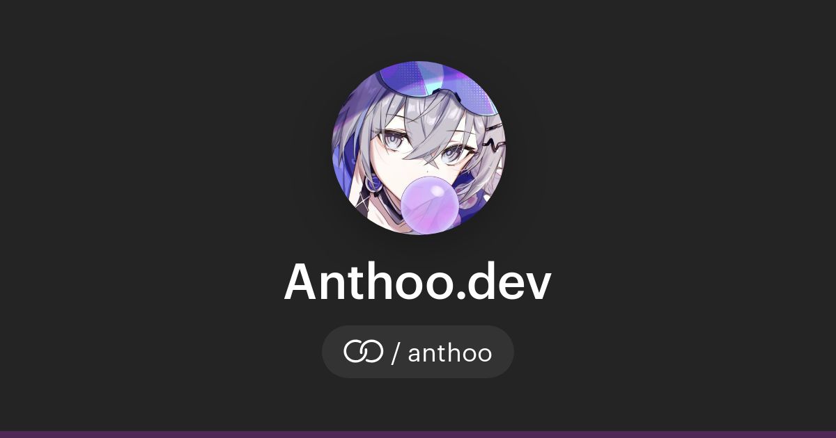 Anthoo.dev (/anthoo) · solo.to