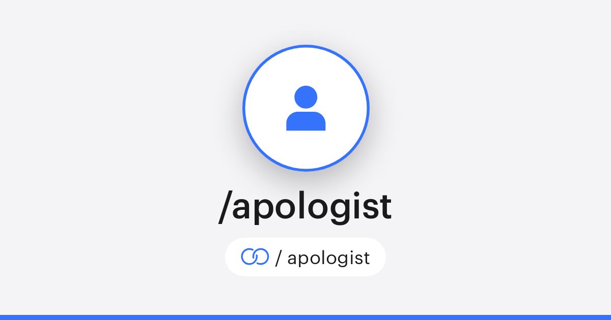 /apologist · solo.to
