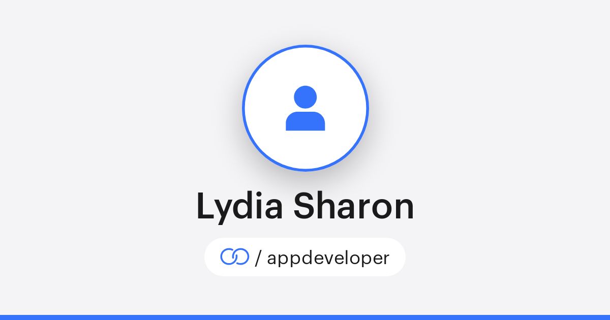 Lydia Sharon (/appdeveloper) · solo.to