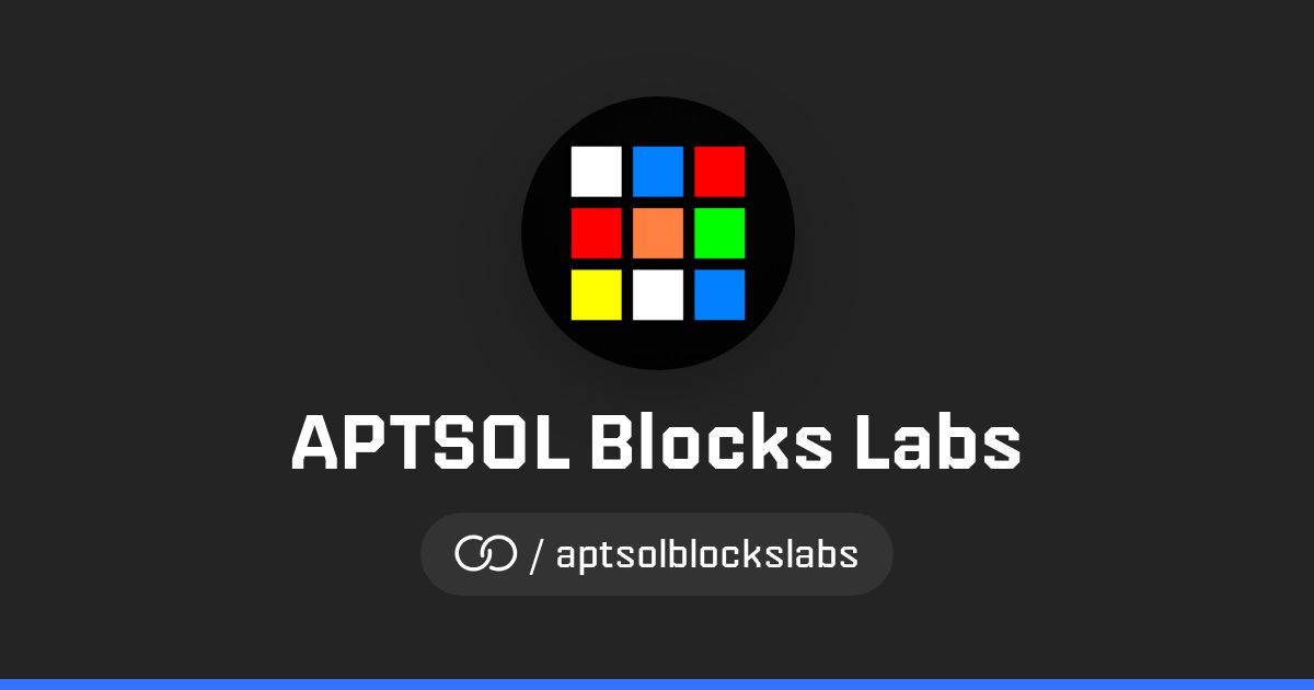 APTSOL Blocks Labs (/aptsolblockslabs) · solo.to