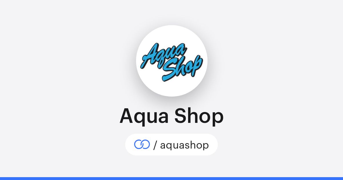 Aqua Shop (/aquashop) · solo.to