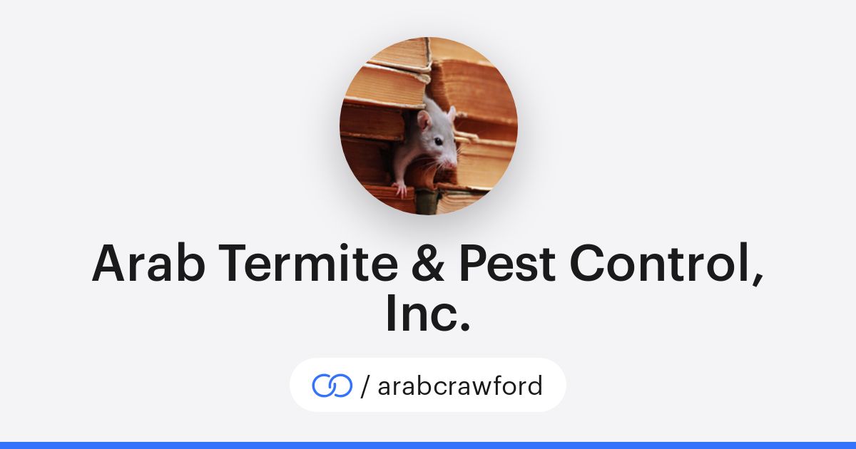Arab Termite & Pest Control, Inc. (/arabcrawford) · solo.to