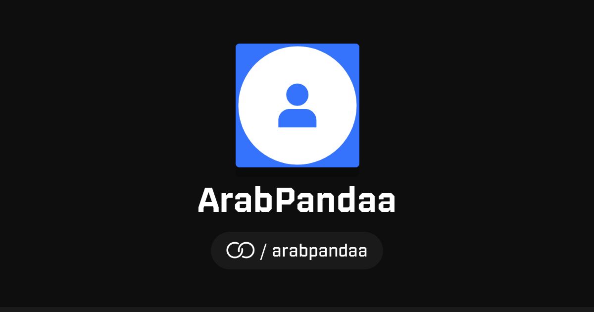 ArabPandaa · solo.to