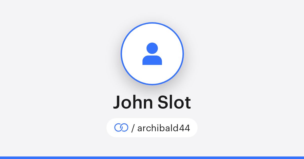 John Slot (/archibald44) · solo.to