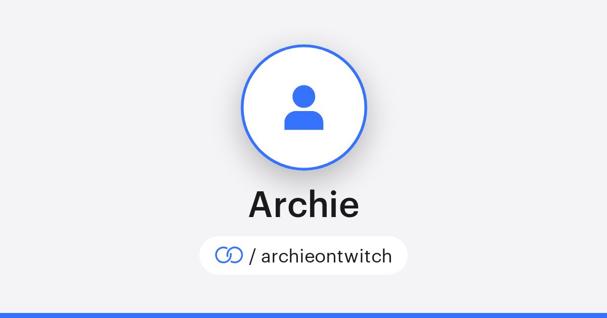 Archie (/archieontwitch) · solo.to