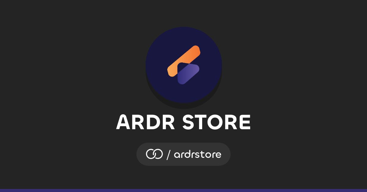 ARDR STORE (/ardrstore) · solo.to