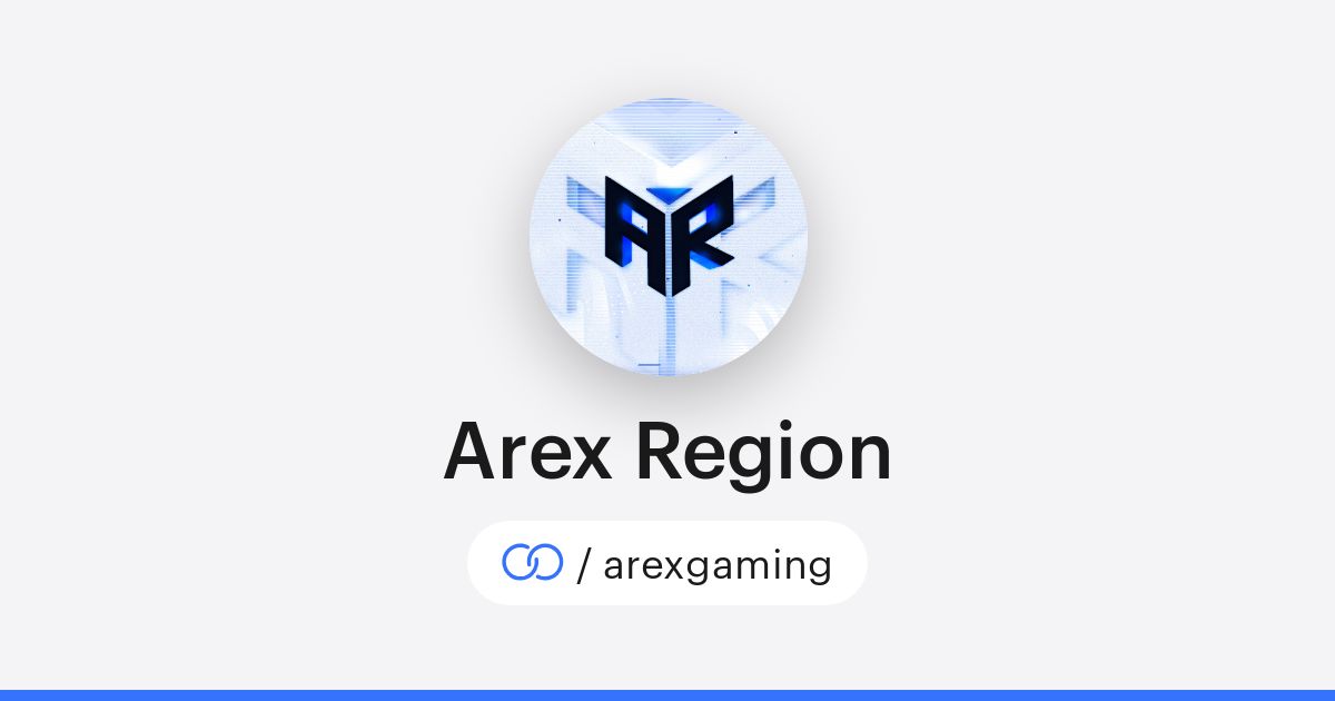 Arex Region (/arexgaming) · solo.to