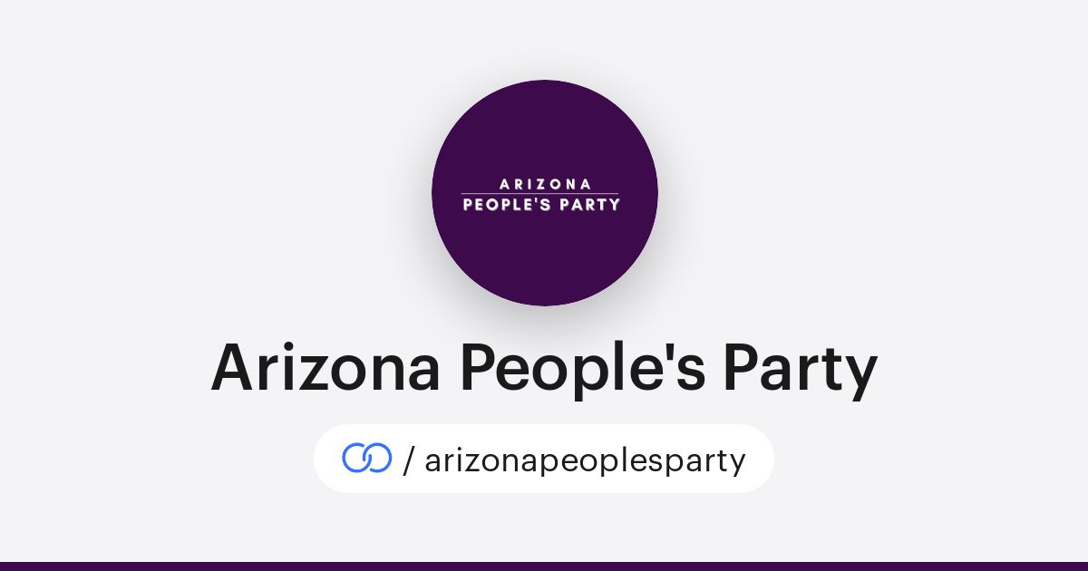 Arizona People's Party (/arizonapeoplesparty) · solo.to