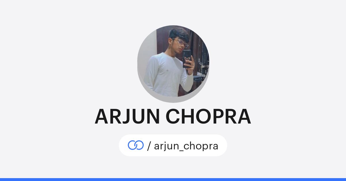 ARJUN CHOPRA (/arjun_chopra) · solo.to