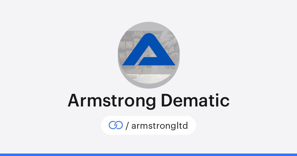 Armstrong Dematic (/armstrongltd) · solo.to