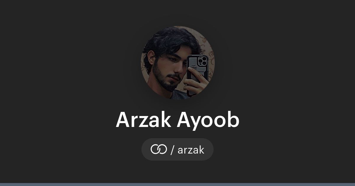 Arzak Ayoob (/arzak) · solo.to