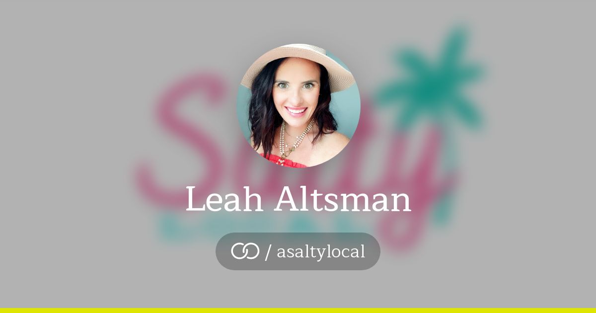 Leah Altsman (/asaltylocal) · solo.to