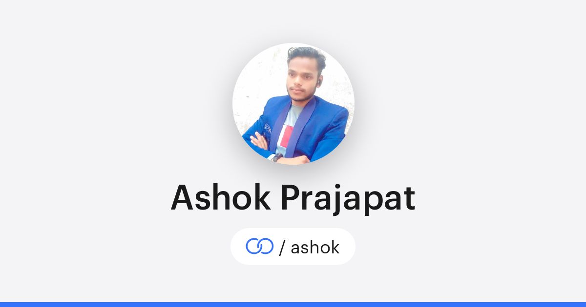 Ashok Prajapat (/ashok) · solo.to