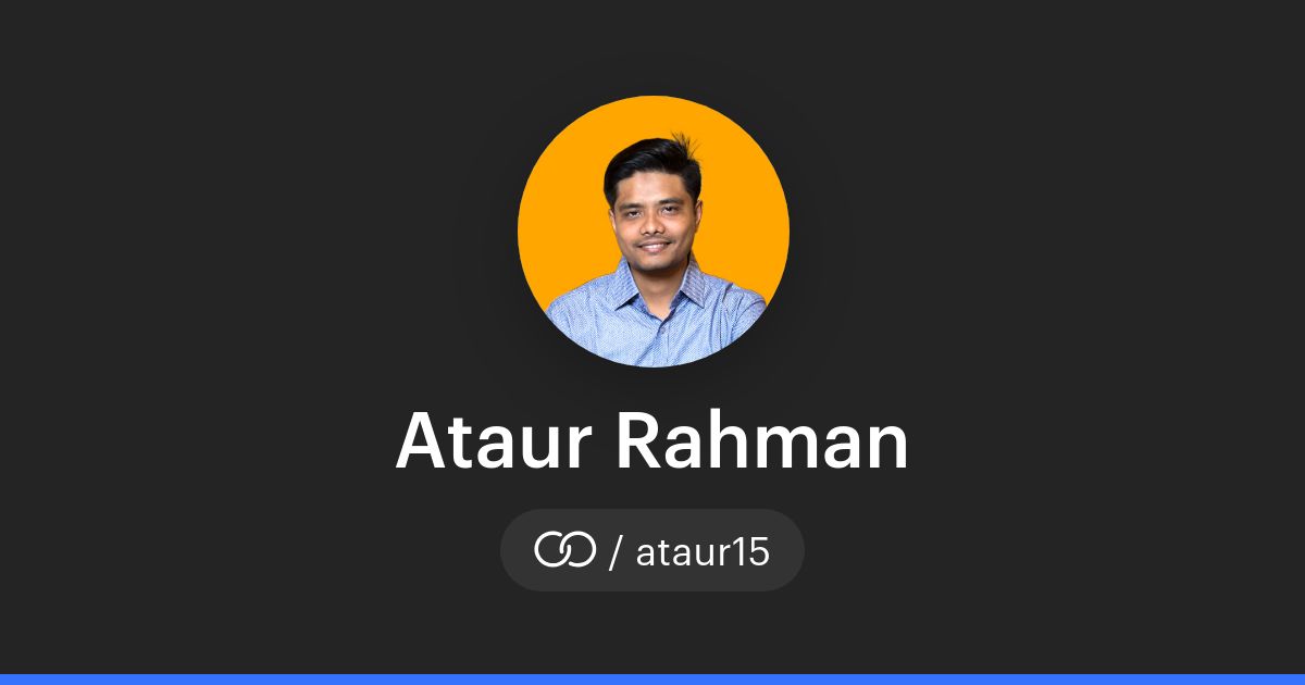 Ataur Rahman (/ataur15) · solo.to