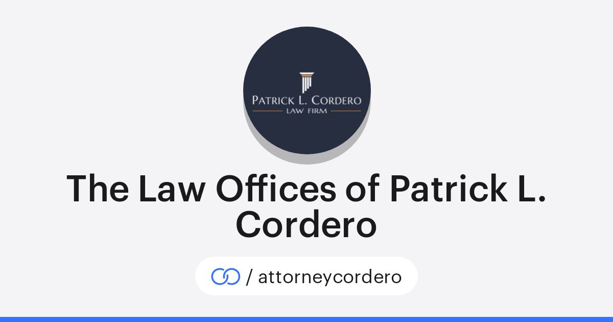 The Law Offices of Patrick L. Cordero (/attorneycordero) · solo.to