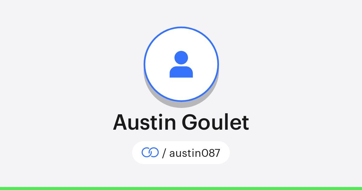 Austin Goulet (/austin087) · solo.to