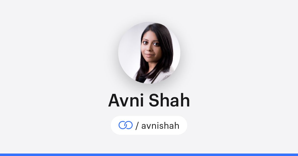 Avni Shah (/avnishah) · solo.to