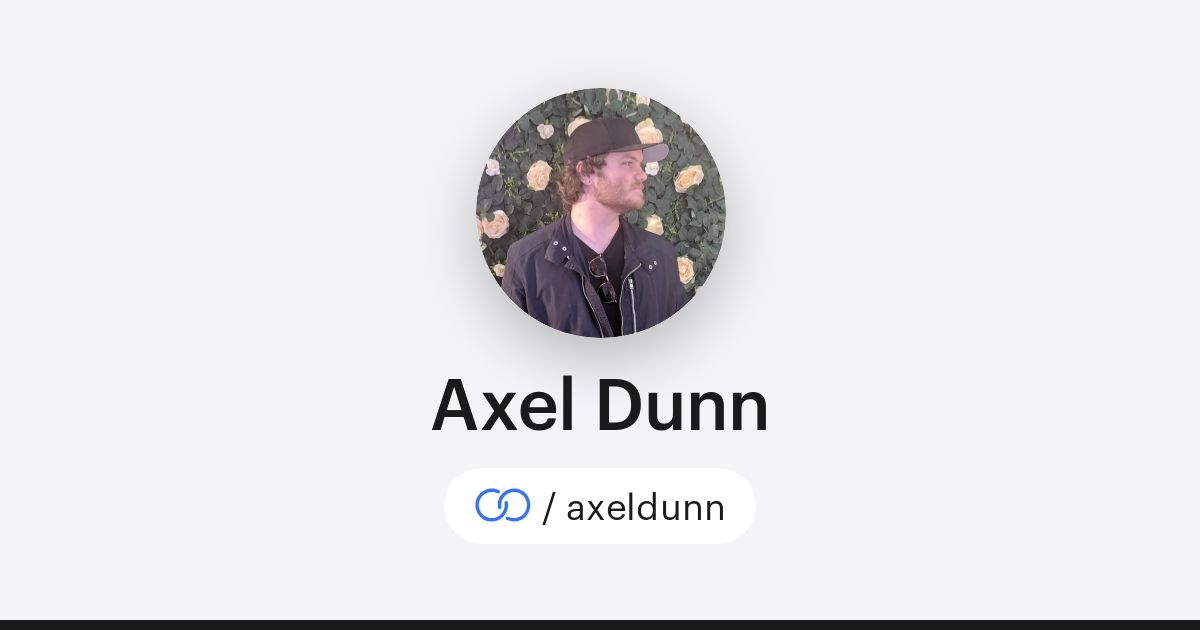 Axel Dunn (/axeldunn) · solo.to