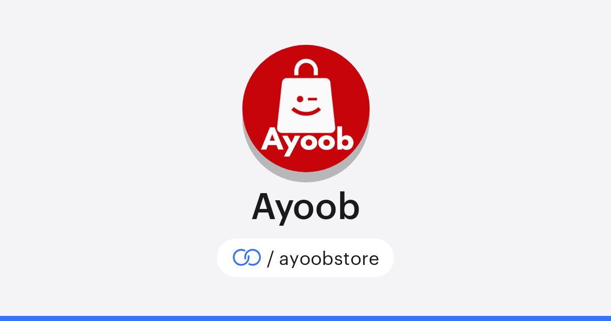 Ayoob (/ayoobstore) · solo.to