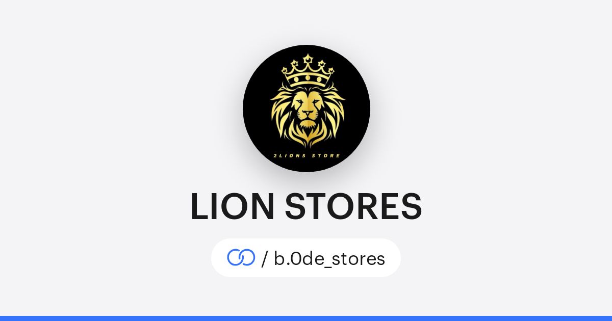 LION STORES (/b.0de_stores) · solo.to