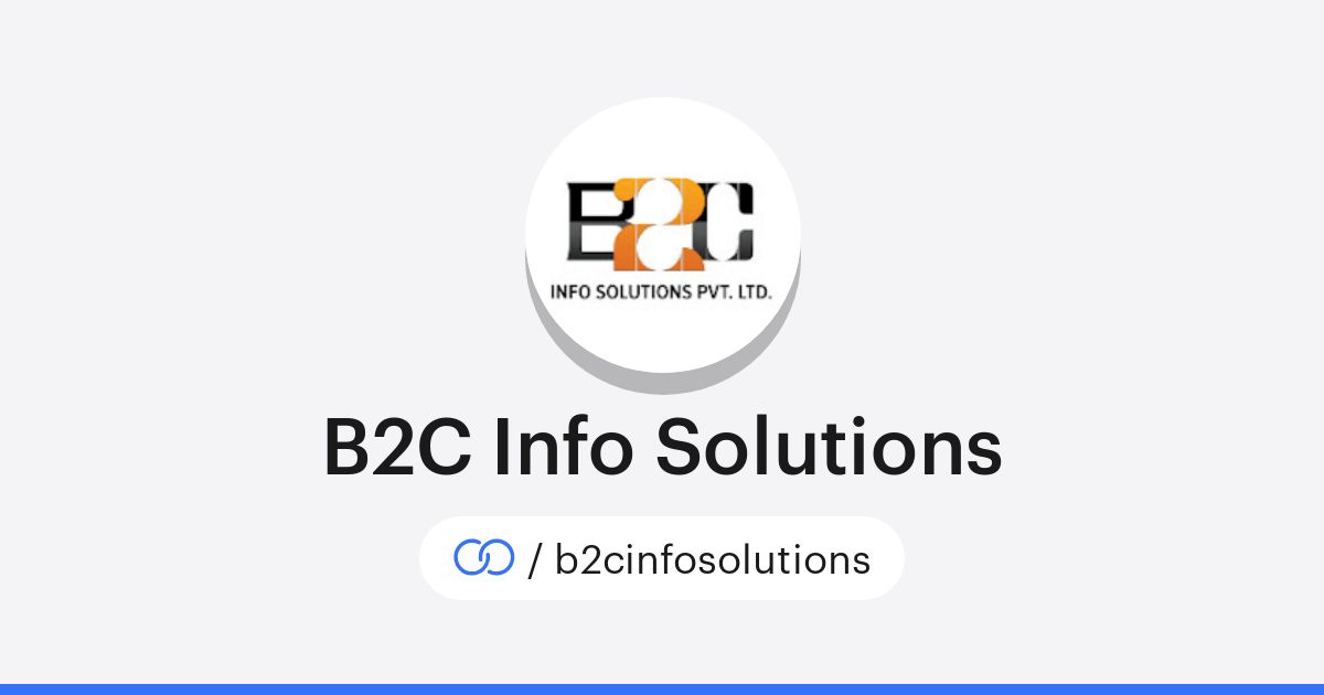 B2C Info Solutions (/b2cinfosolutions) · solo.to