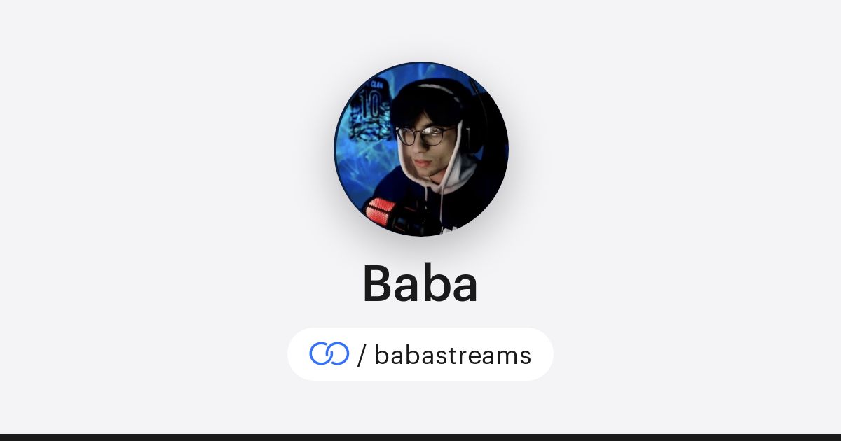 Baba (/babastreams) · solo.to
