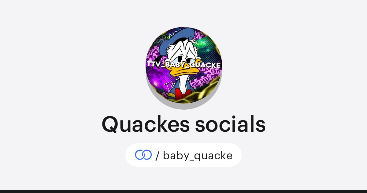 Quackes socials (/baby_quacke) · solo.to