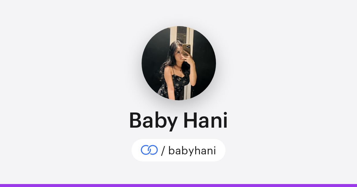 Baby Hani (/babyhani) · solo.to