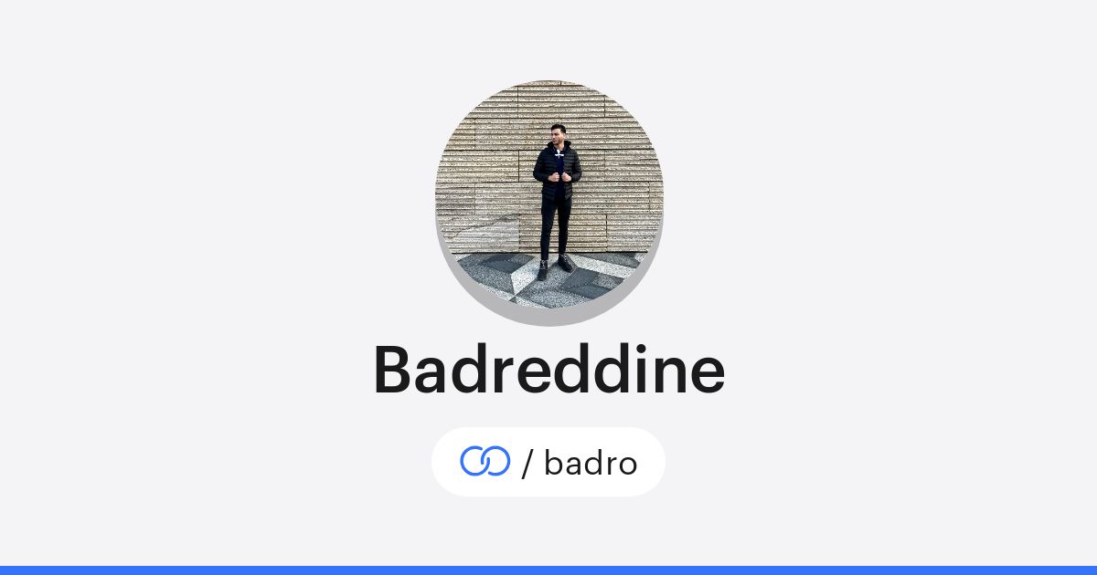 Badreddine (/badro) · solo.to