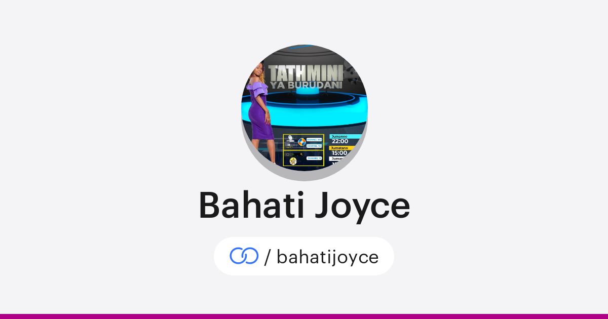 Bahati Joyce (/bahatijoyce) · solo.to