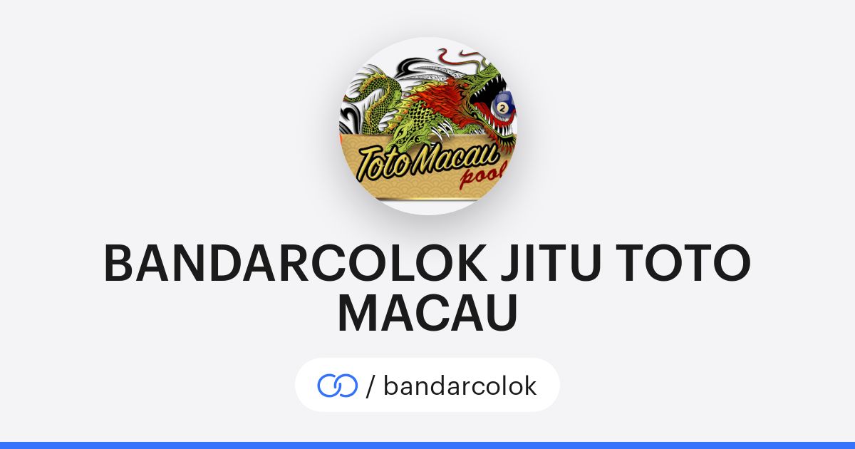 BANDARCOLOK JITU TOTO MACAU (/bandarcolok) · solo.to
