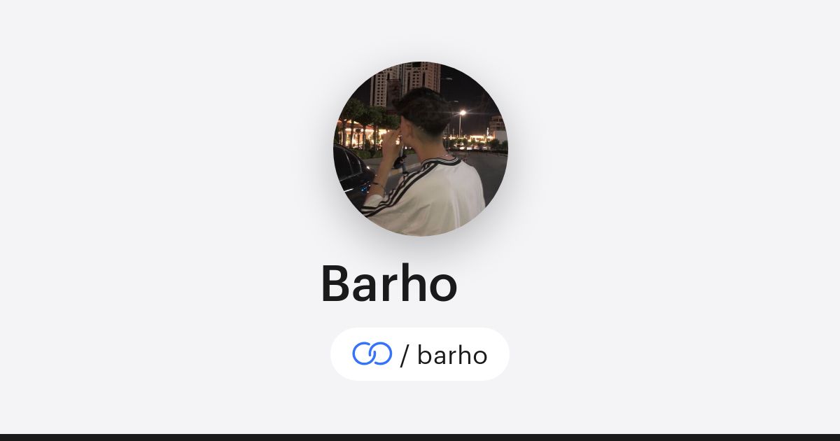 Barho 🥷🏻 (/barho) · solo.to