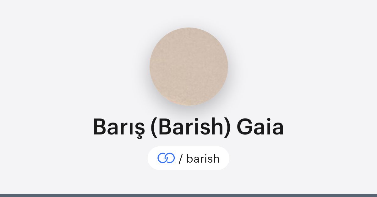 Barış (Barish) Gaia (/barish) · solo.to